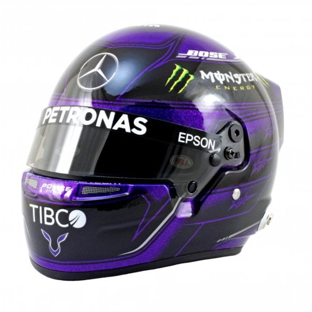 Like New Mini Racing Helmets LEWIS HAMILTON 2020 1:2 SCALE PETRONAS ...